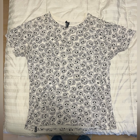 Insight | Shirts | Insight Skeleton Calaca Pattern White Large Size ...